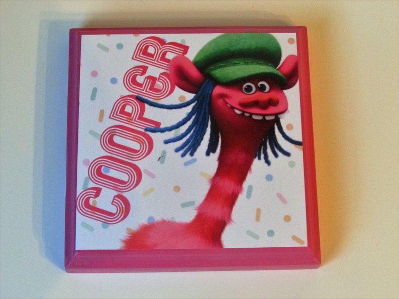 Trolls Set 1 Room Wall Plaques Set of 4 Trollss Girls Room | Etsy