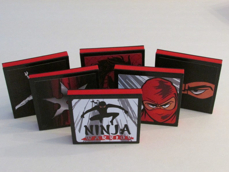 Boys Ninja Note Pads Set of 6 - Excellent Party Favors - Ninja Party ...