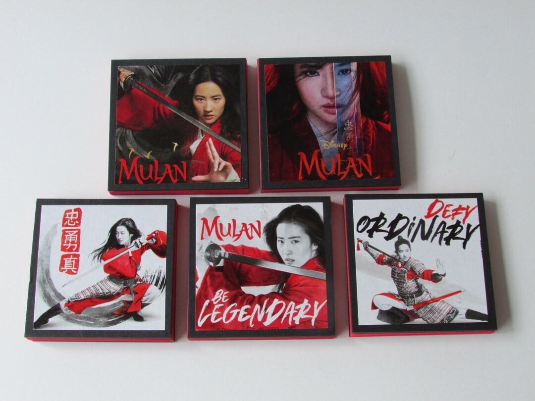 Mulan Note Pads Set of 5 Set 1 Excellent Party Favors Mulan Birthday ...
