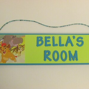 The Lion Guard Personalized Room Decor Sign - Lion King Room Decor - Etsy
