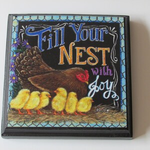 Kitchen Chicken / Rooster Room Wall Plaques - Set of 4 Chicken Kitchen ...