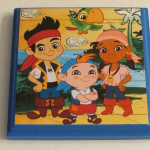 Jake and the Neverland Pirates Room Wall Plaques - Set of 4 Pirate Jake ...