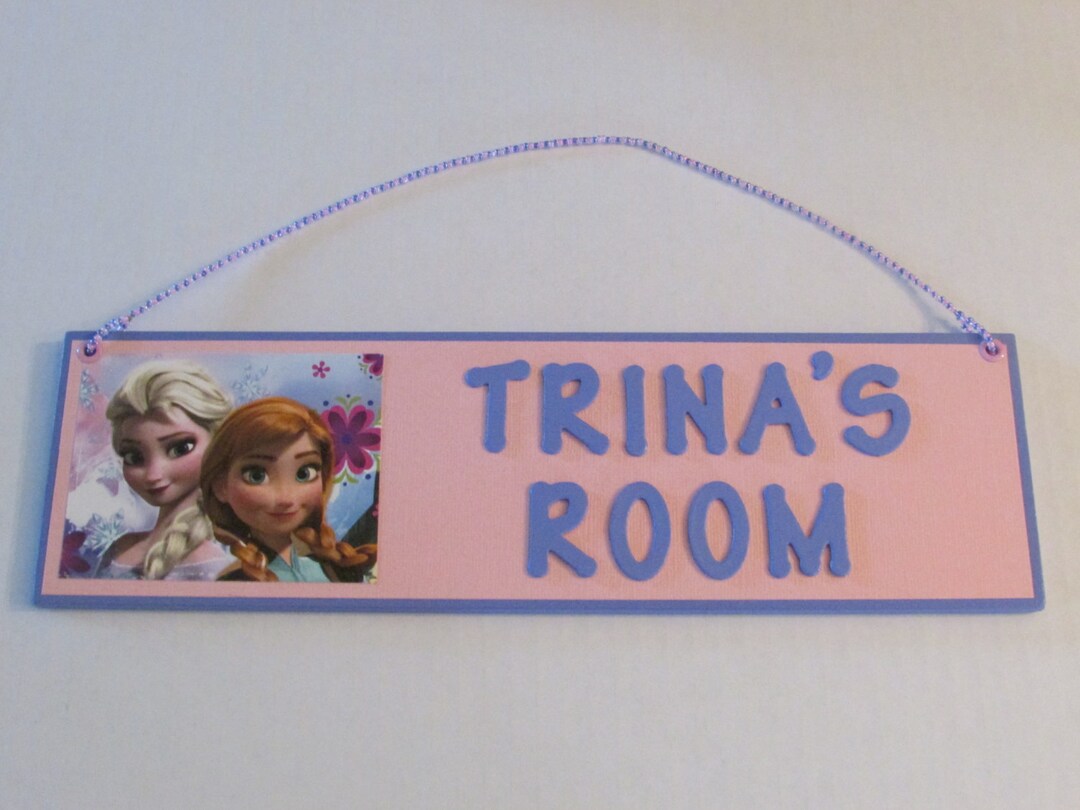 Frozen Personalized Room Decor Sign - Elsa Anna - Frozen Room Decor ...