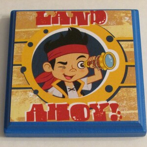 Jake and the Neverland Pirates Room Wall Plaques - Set of 4 Pirate Jake ...