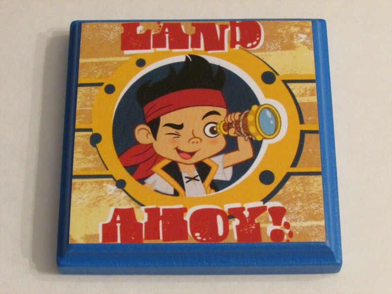 Jake and the Neverland Pirates Room Wall Plaques Set of 4 - Etsy