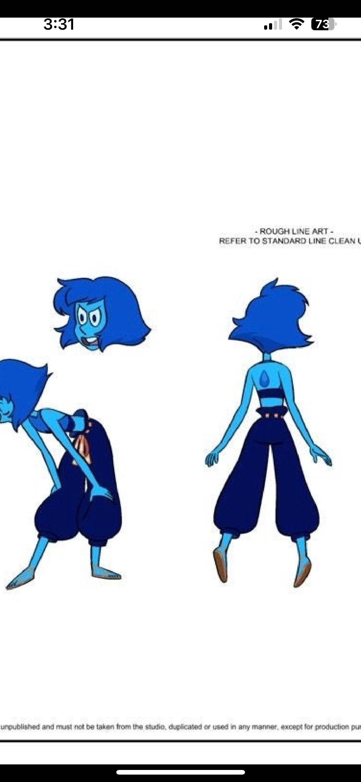 Lapis Lazuli Steven Universe Character Sheet