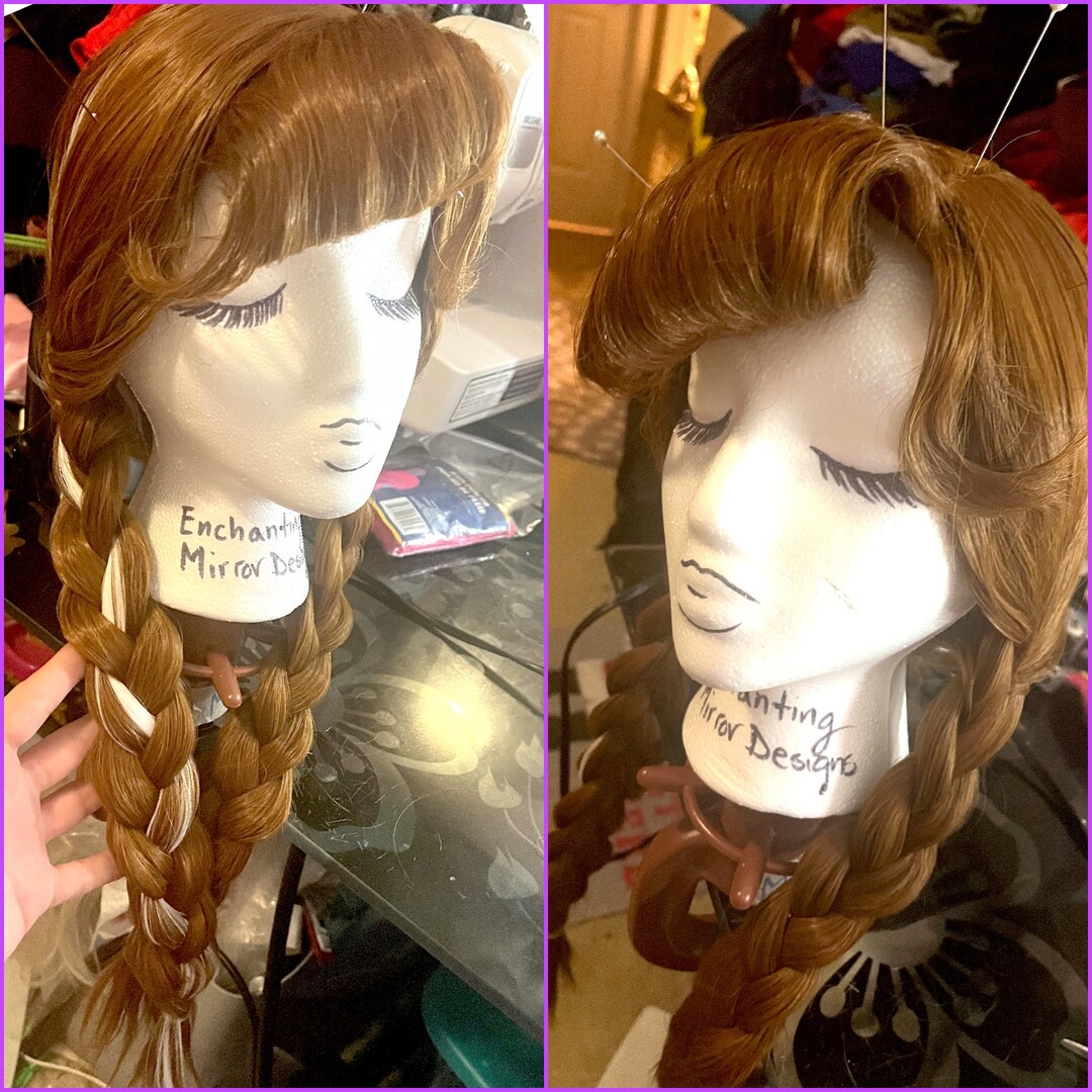 Princess Anna Frozen Braided Wig - Etsy