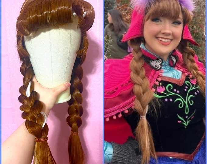 Anna Crochet Wig Hat With Braids - Etsy