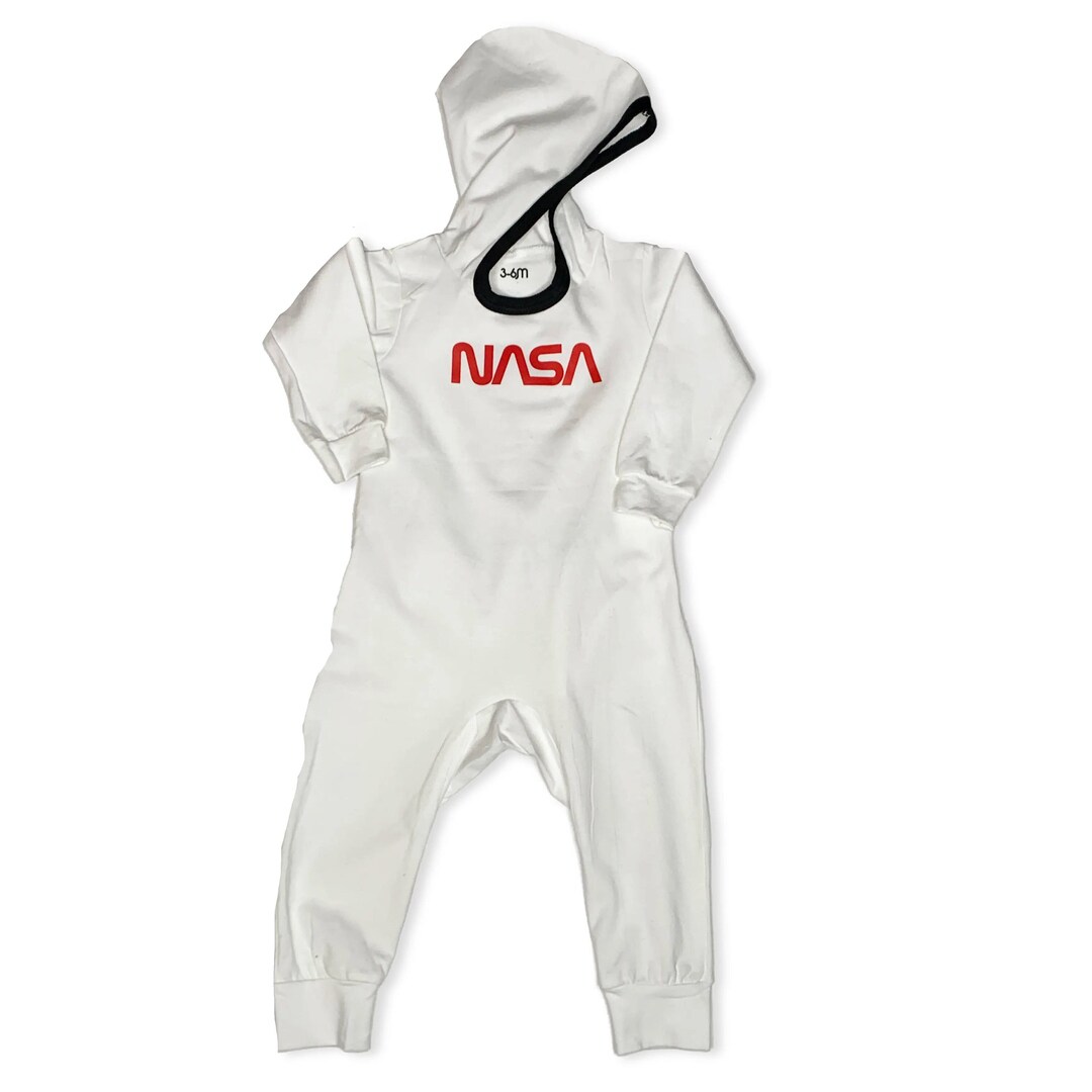 Moonees™ NASA Worm Logo Infant Hoodie Cotton One Piece Made in the USA ...