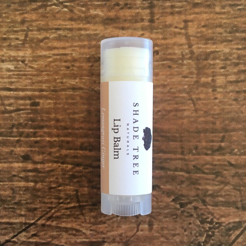 Lemongrass Ginger Lip Balm. Essential Oil Lip Balm. Natural Lip Gloss ...