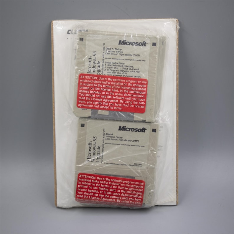 Microsoft Windows 95 Upgrade Floppy Disks Set (sealed) - Etsy