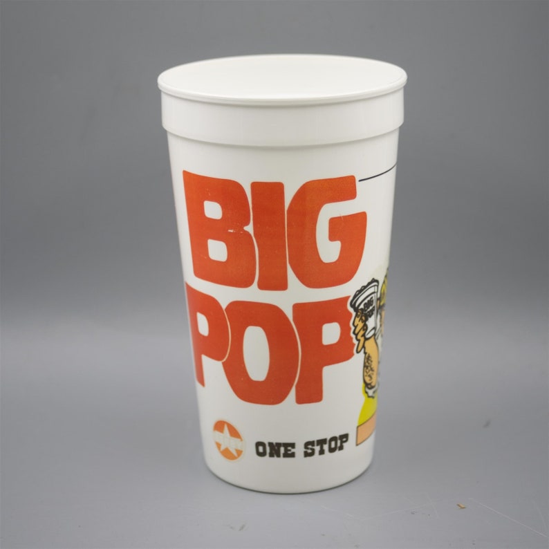 One Stop Gas Station Big Pop Vintage Plastic Refill Cup 1985 - Etsy
