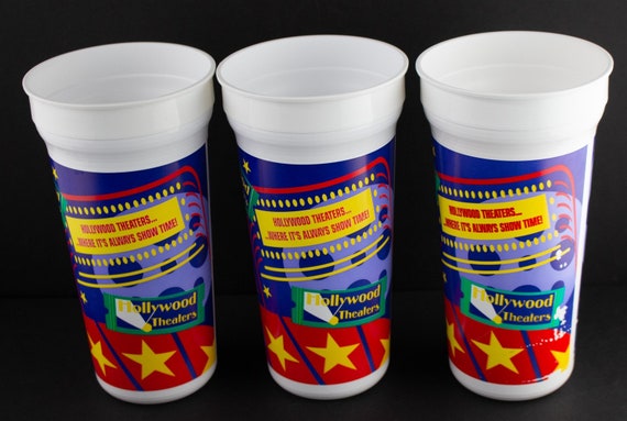 Lot of 3 Vintage Hollywood Theaters Plastic Cups - Etsy