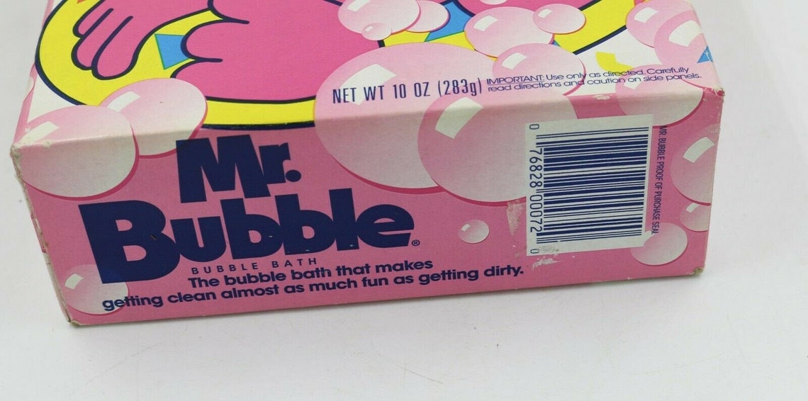 Vintage 1990s Mr Bubble 10 Oz Bubble Bath Box Sealed - Etsy