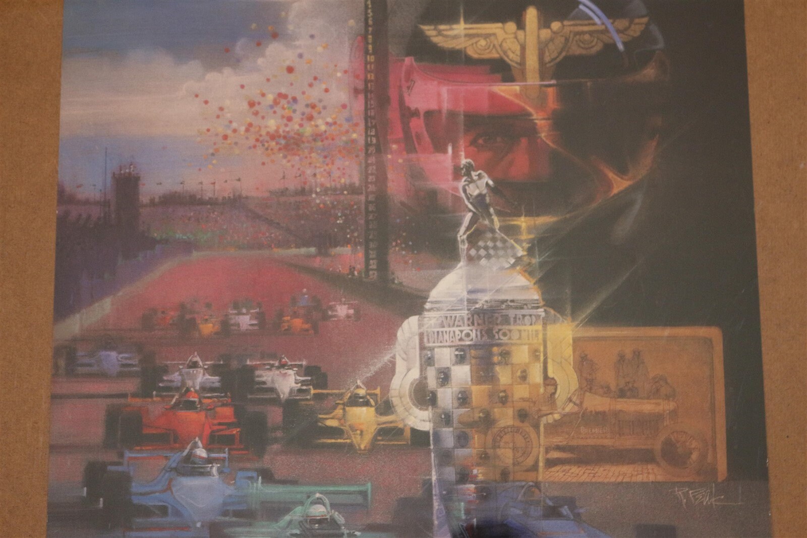 Indianapolis Indy 500 1988 Official Event Poster Oldsmobile Cutlass ...