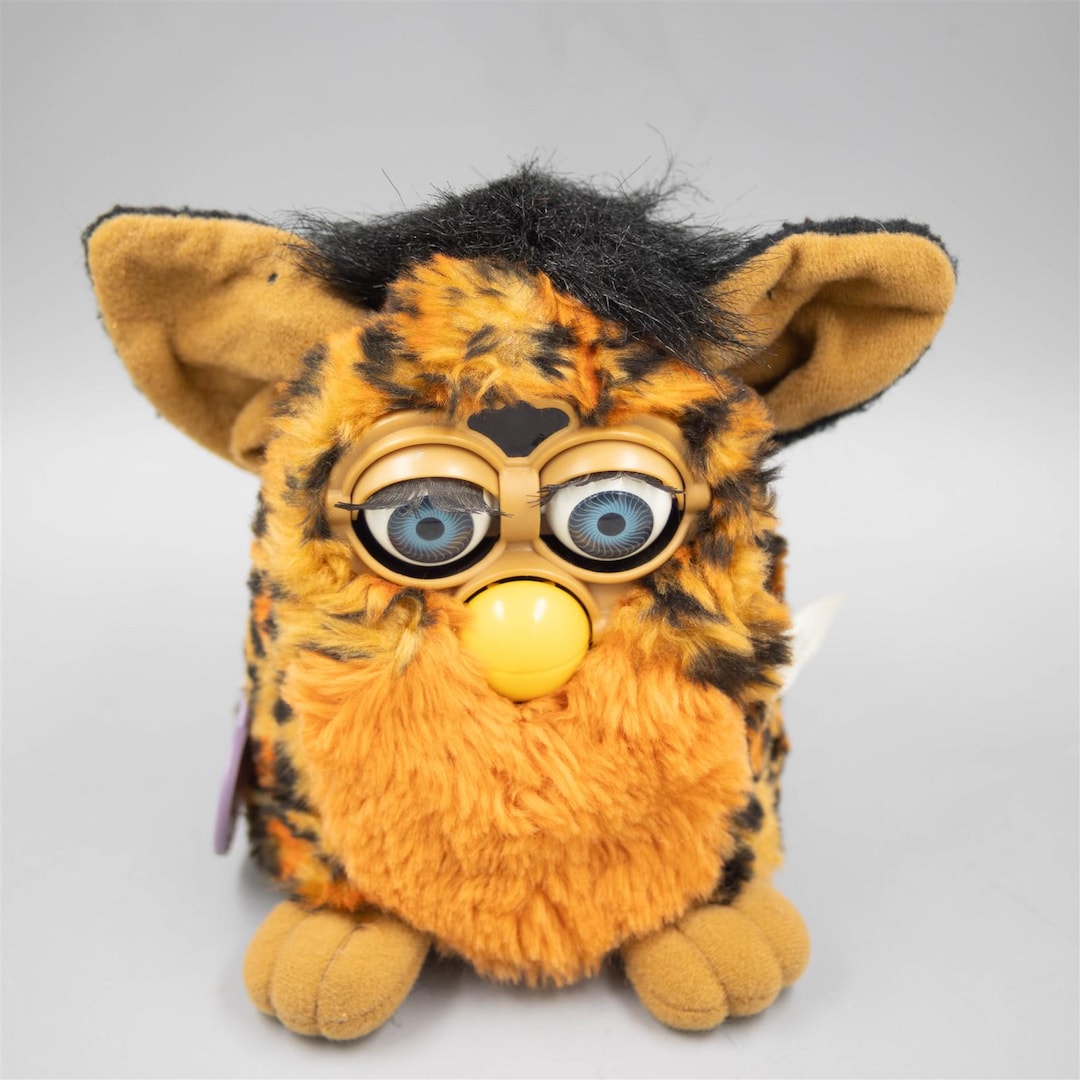 1999 Orange Black Stripes Leopard Cheetah Furby Vintage - Etsy
