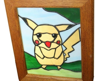 Stained Glass Pikachu - Etsy