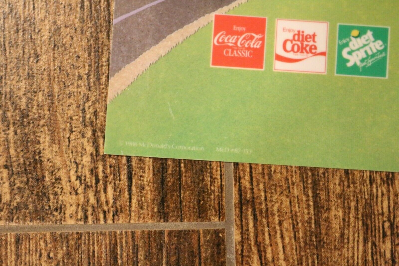 Vintage 1988 Mcdonald's Super Size Fries, Drink, Shake Advertising ...