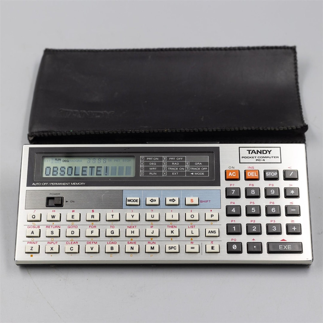 Radio Shack Tandy PC-4 Vintage 1980s Pocket Computer Calculator - Etsy