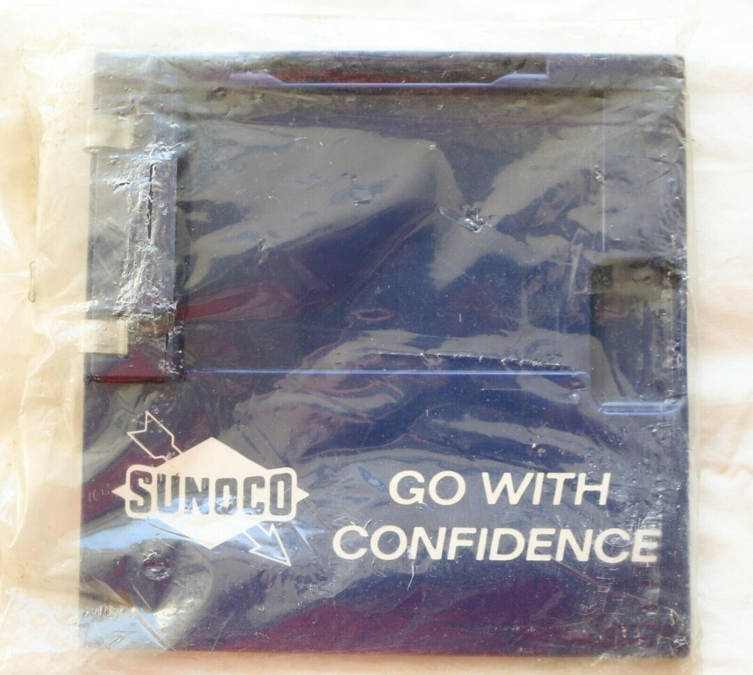 Vintage Sunoco Addressograph Blue Plastic Credit Card Pad "go With ...
