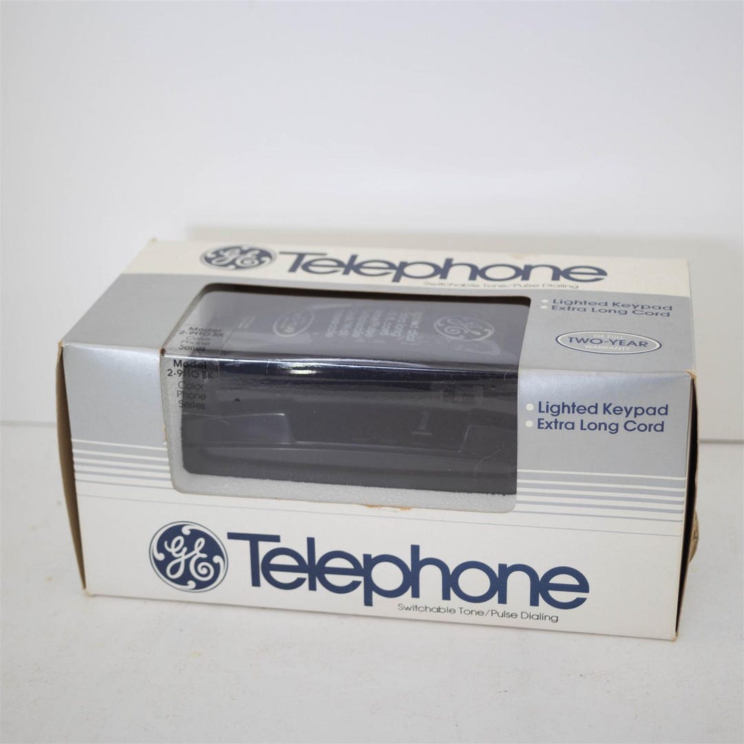 Vintage GE Corded Landline Lighted Keypad Touchtone Phone Desk / Wall ...