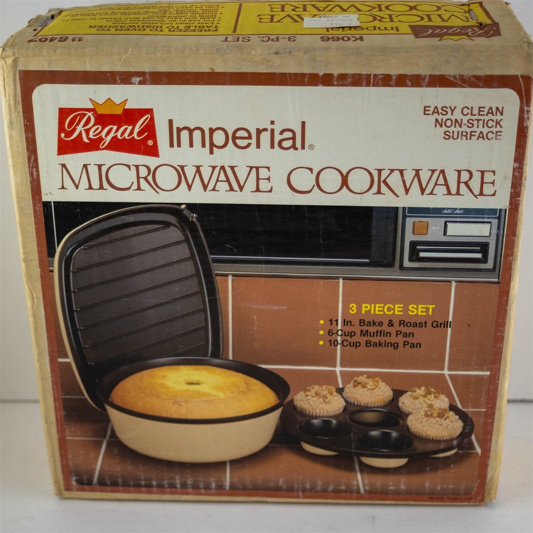 Regal Imperial Microwave Cookware 3-piece Set (roast Grill, Muffin ...