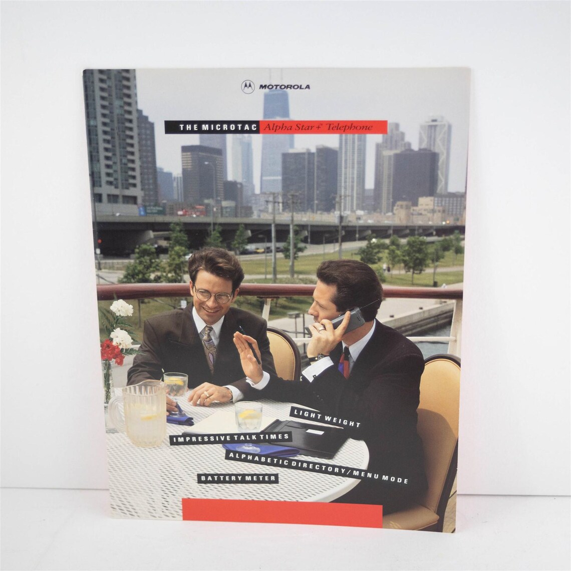 Motorola Microtac Alpha Star + Cell Phone Sales Brochure Flyer 1992 ...