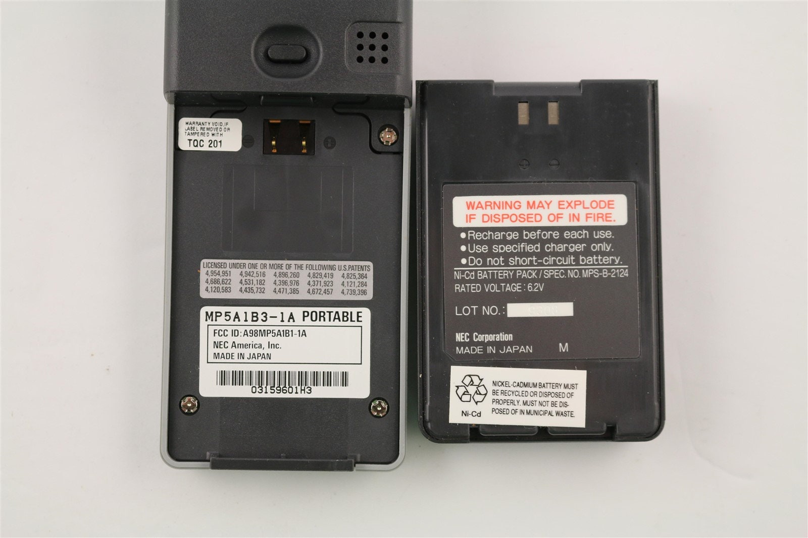 Vintage 1993 NEC Brick Cell Phone Gray Big Heavy - Etsy