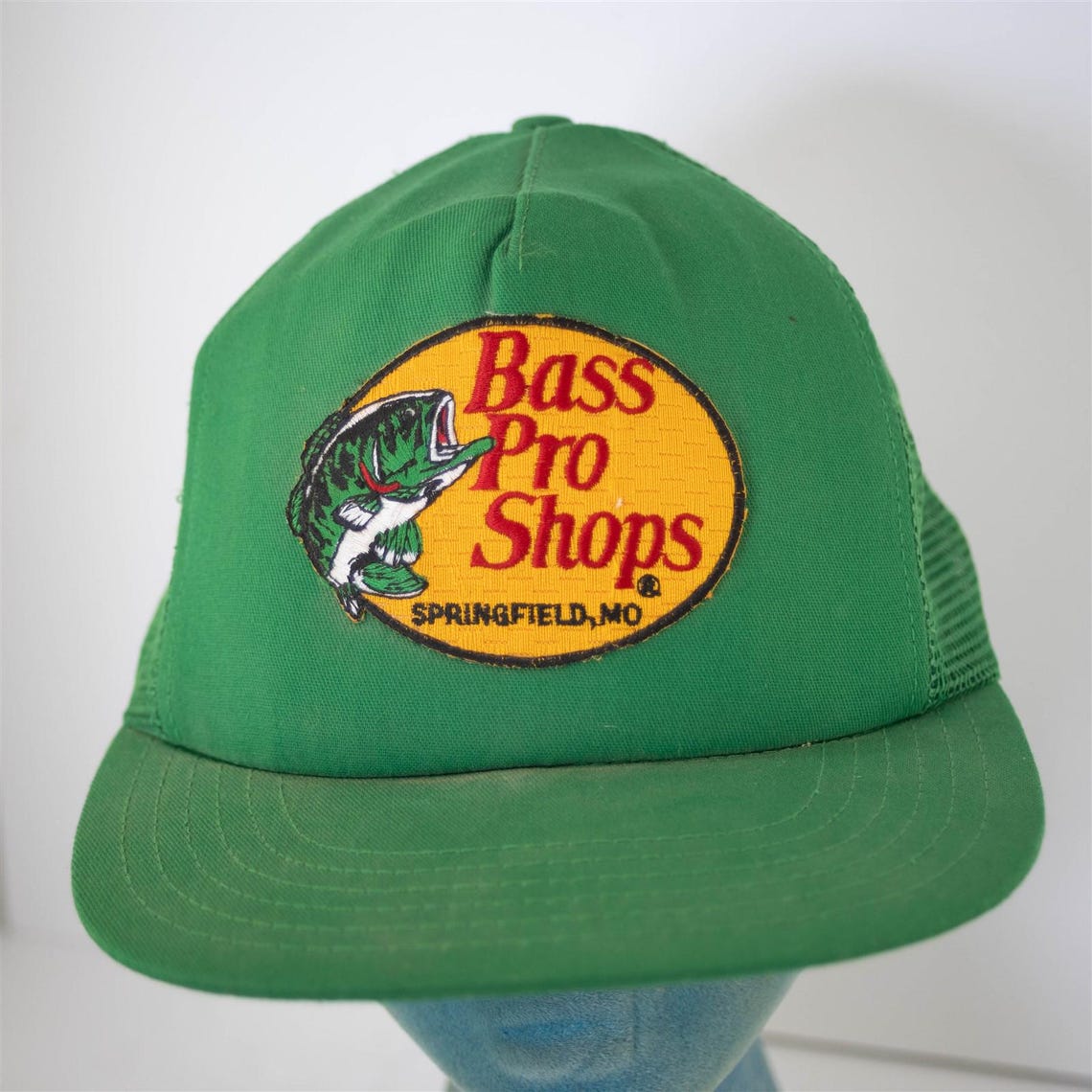 Bass Pro Shops (springfield, MO) Vintage Green Mesh Snapback Hat -made ...