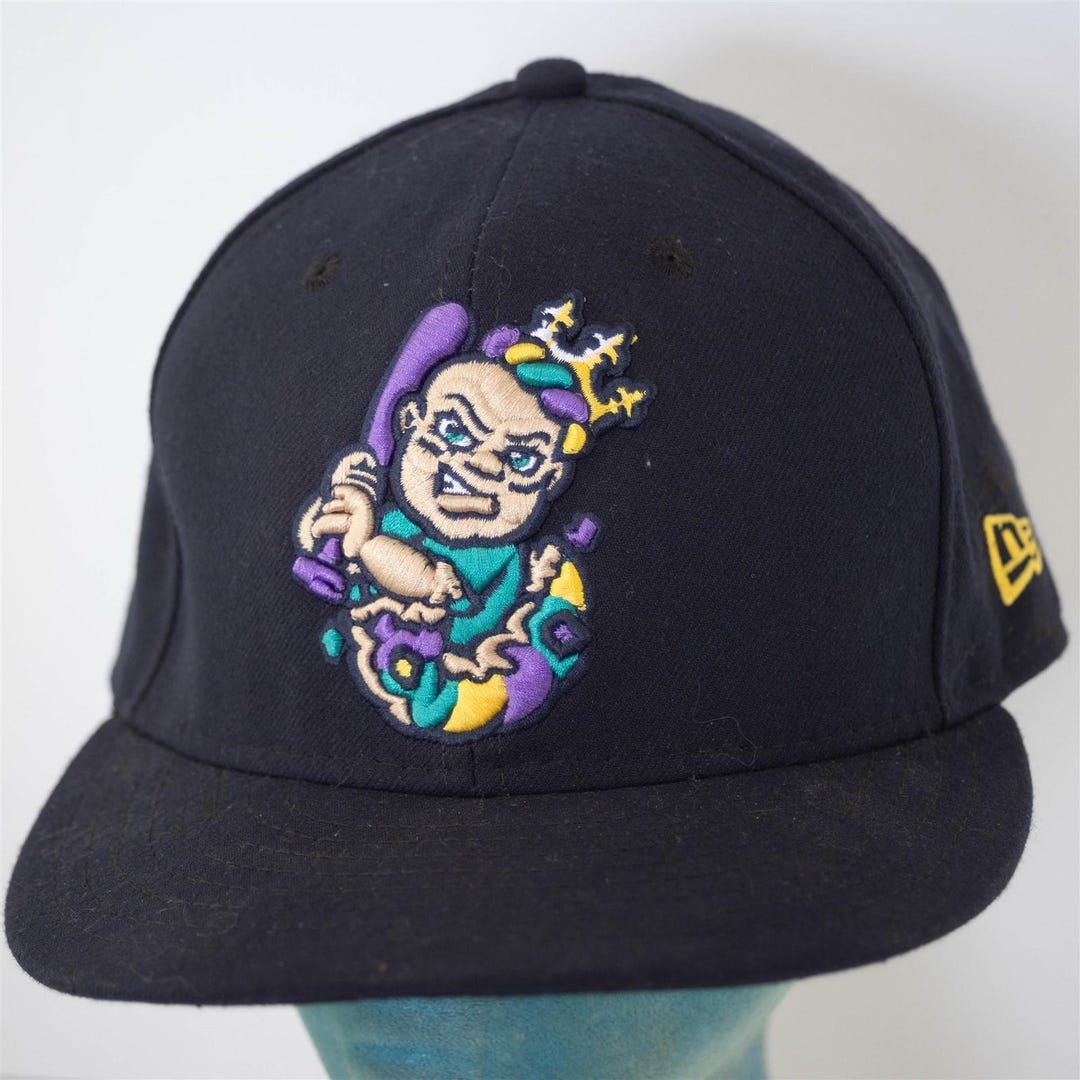 Vintage 2000s New Orleans Baby Cakes Milb New Era 5950 Fitted 7 3/8 Hat ...