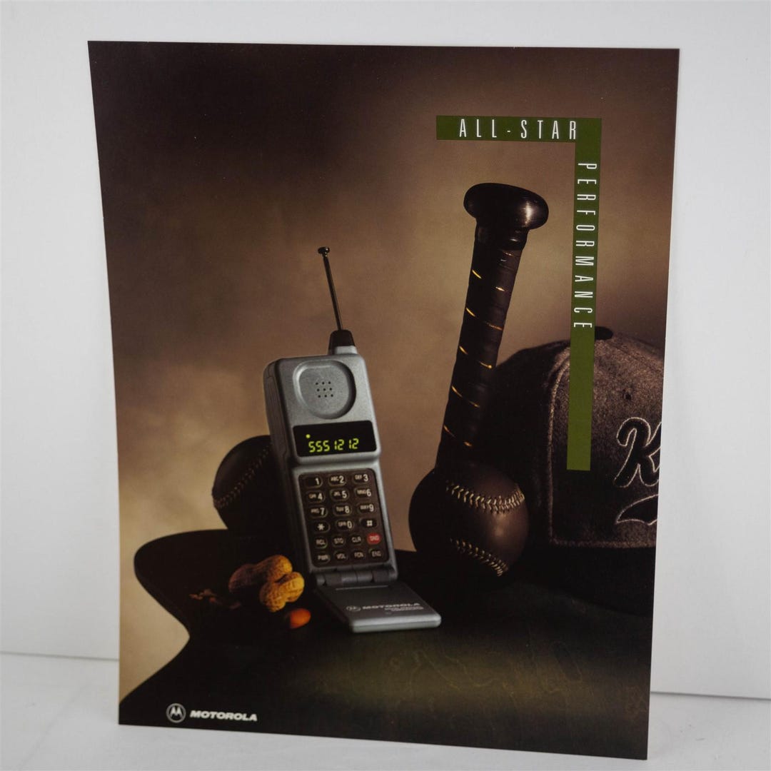 Motorola Digital Personal Communicator Cell Phone Leaflet Flyer 1992 ...