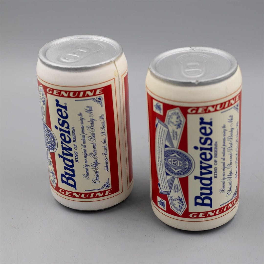 2x Vintage Budweiser Faux Beer Cans Soft Foam - Etsy