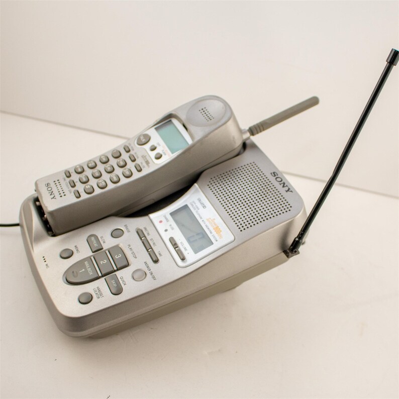 Vintage Late 1990s Sony Cordless Phone Answering Machine - Etsy