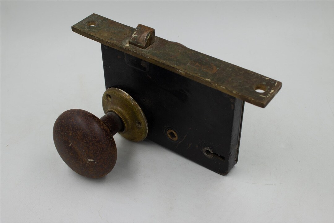 Vintage Corbin Door Handle Lock Set - Etsy