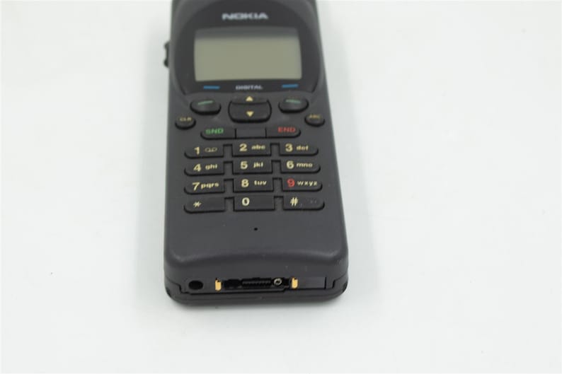 Vintage 1997 Nokia Black Slim Brick Rectangular Cell Phone Pull Out ...