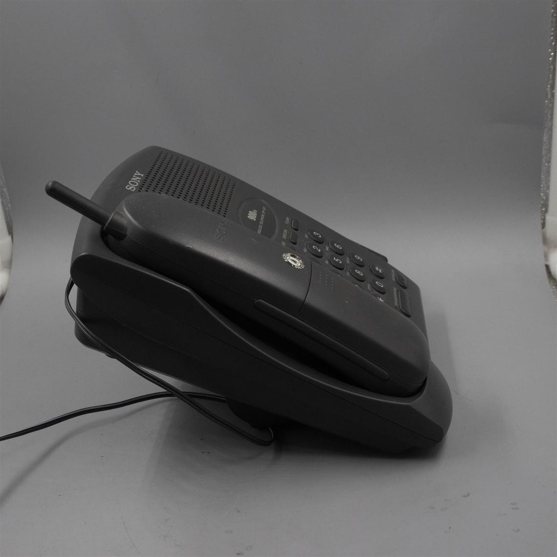 Vintage 90s Sony 900mhz Cordless Phone Black Stubby Plastic Antenna ...