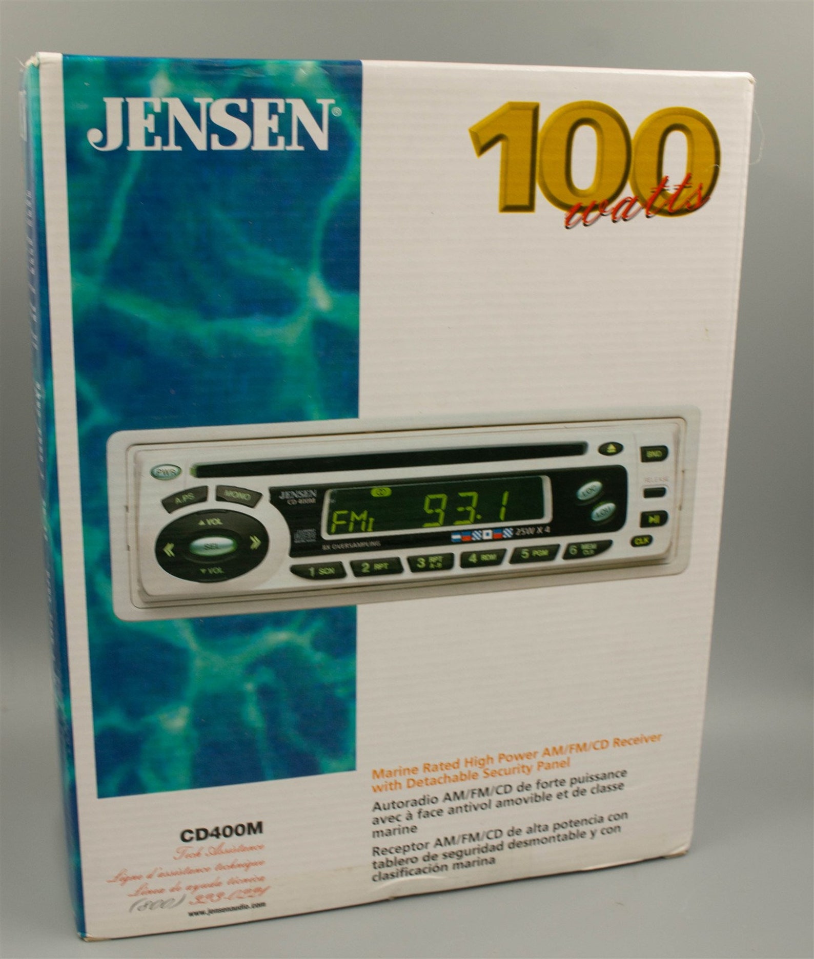 Vintage 2000 Jensen Car CD Player Radio Head Unit Receiver 100w (25w X ...