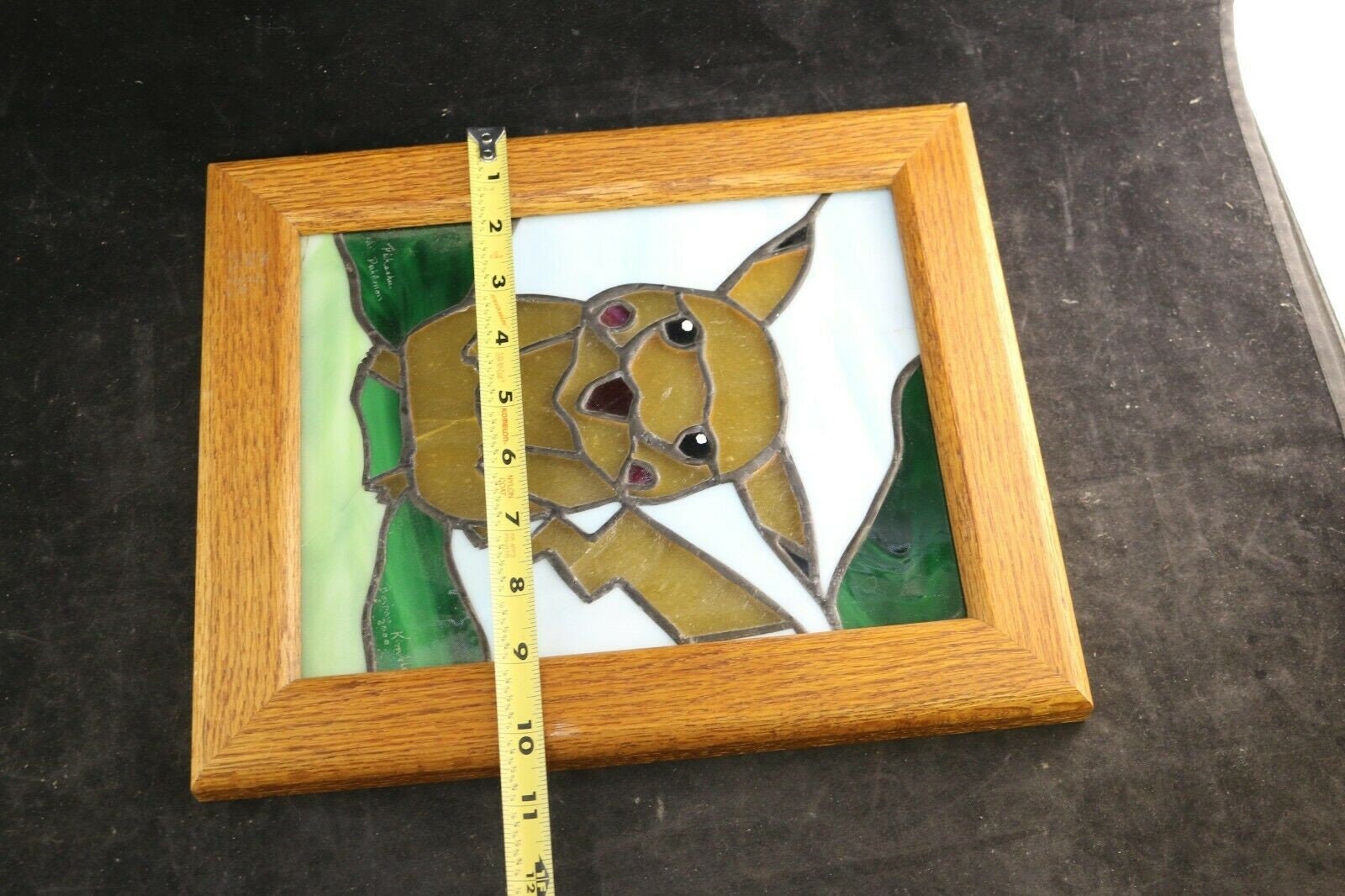 Pokemon Pikachu Framed Stained Glass Artwork signed & Dated - Etsy