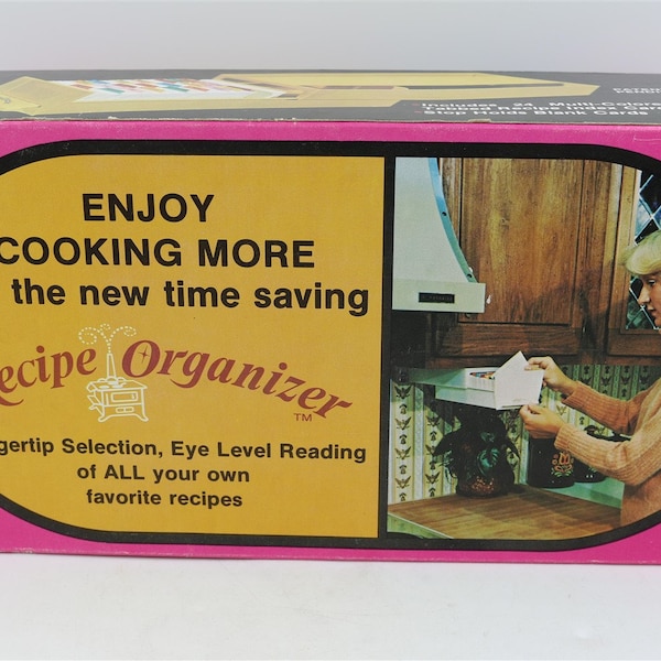 70s Recipe Box - Etsy
