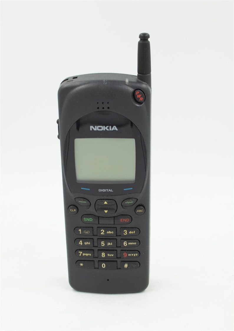 Vintage 1997 Nokia Black Slim Brick Rectangular Cell Phone Pull Out ...