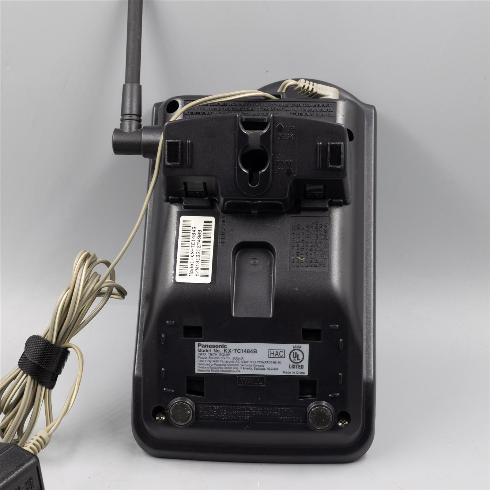Vintage Early 2000s Panasonic Cordless Phone 900 Mhz Black W Belt Clip ...