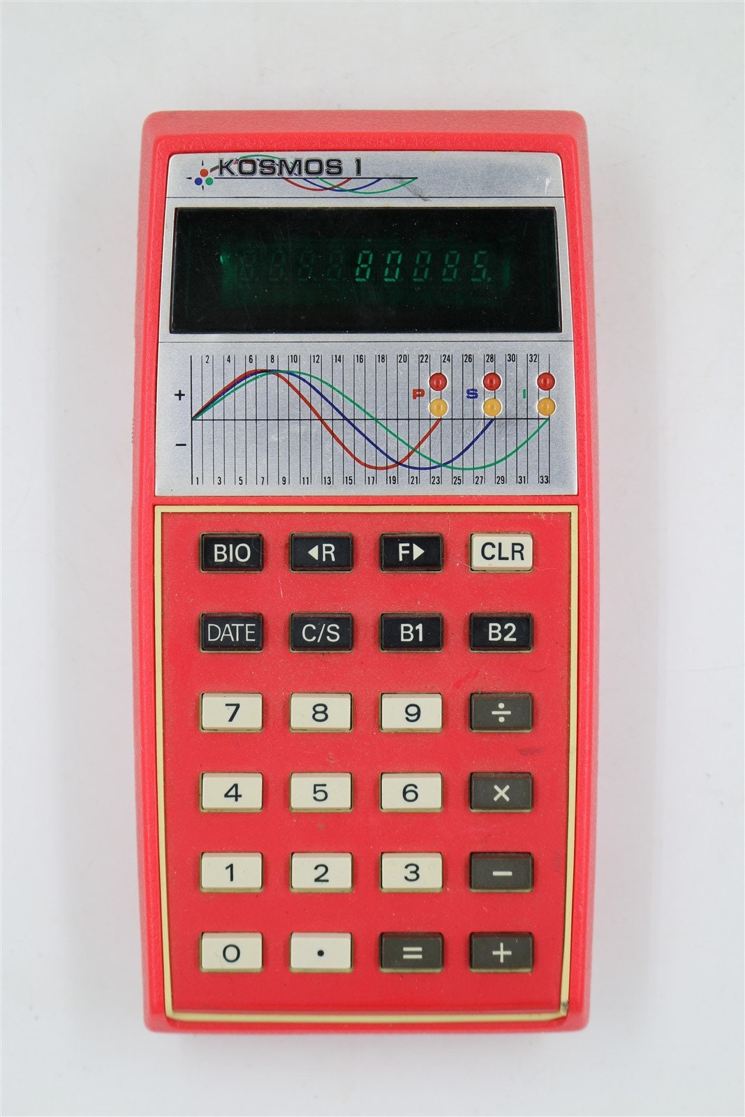 Kosmos 1 Vintage 1970s Bright Red Handheld Bio Calculator - Etsy