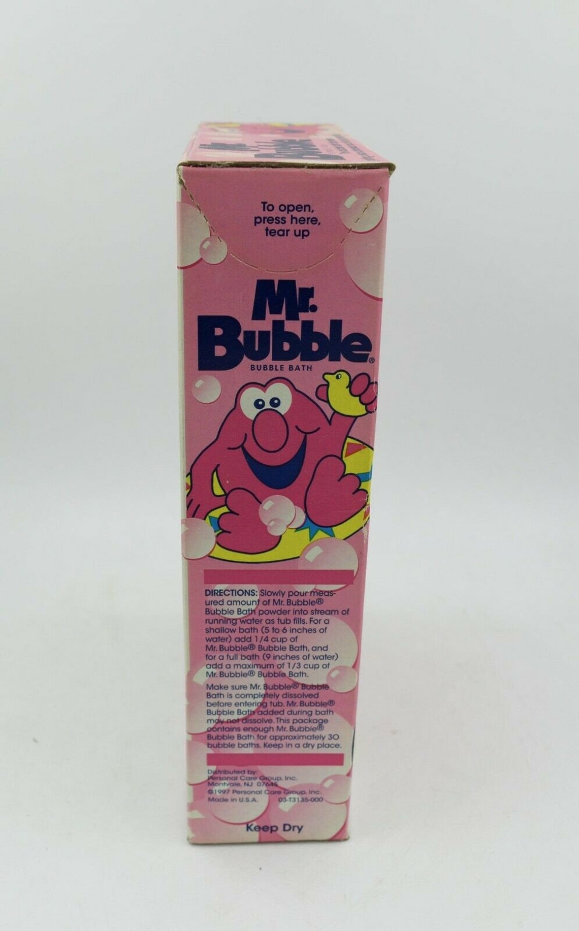 Vintage 1990s Mr Bubble 10 Oz Bubble Bath Box Sealed - Etsy