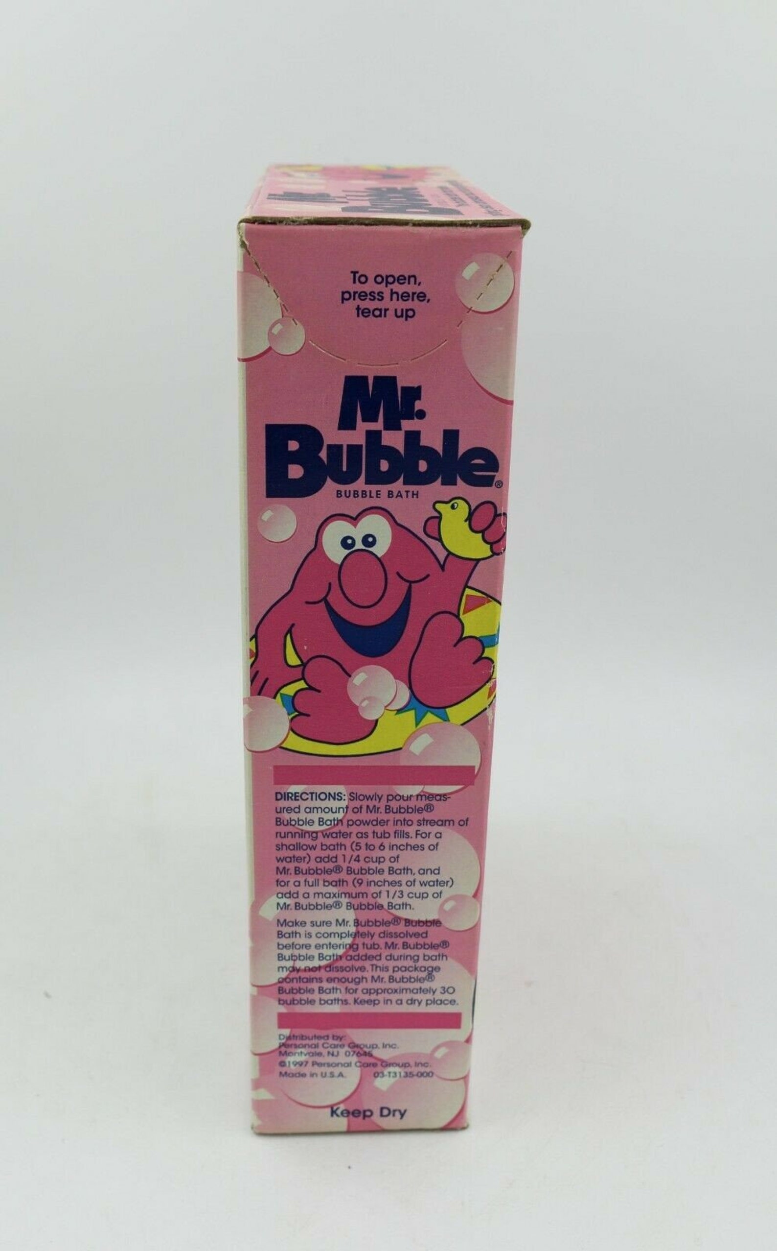 Vintage 1990s Mr Bubble 10 Oz Bubble Bath Box Sealed - Etsy
