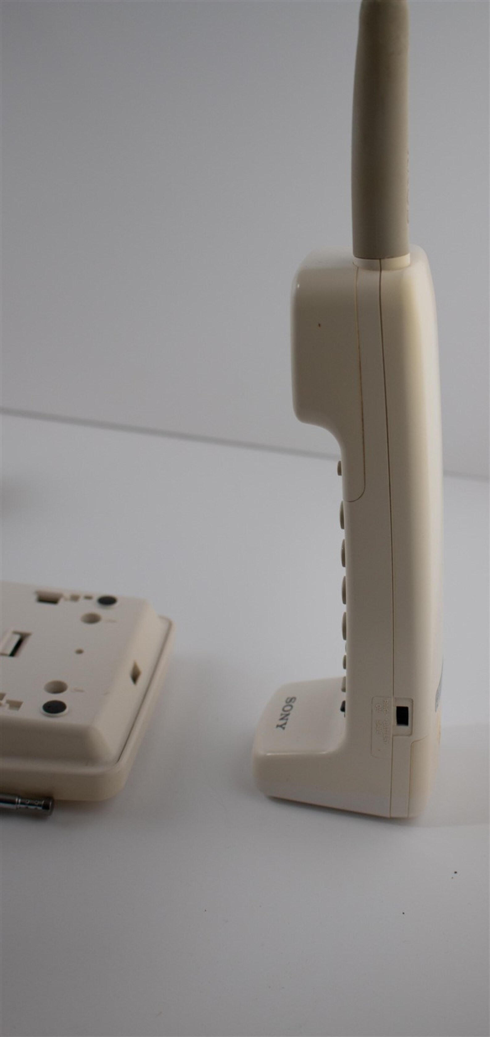 Vintage 1990s Sony White Cordless Phone Chunky Large Plastic | Etsy