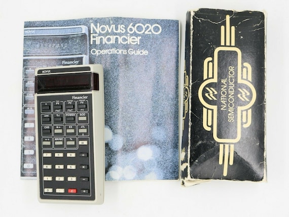 Vintage 1970S Novus 6020 Financier Calculator Red Led Display - Etsy