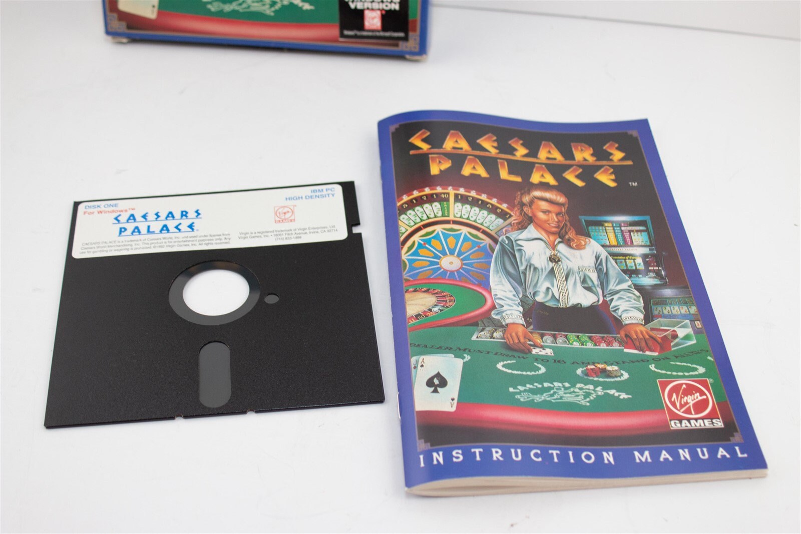 Caesars Palace (windows, 1992) Vintage PC Big Box Game -vegas Gambling ...