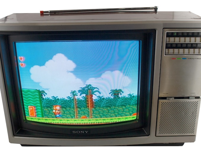 Vintage Early 1980s Sony Trinitron Woodgrain 15" Color CRT TV ...