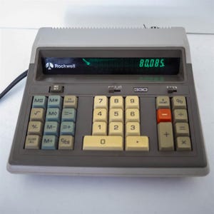 Rockwell 330 Vintage 1970s Desktop Calculator VFD Japan - Etsy