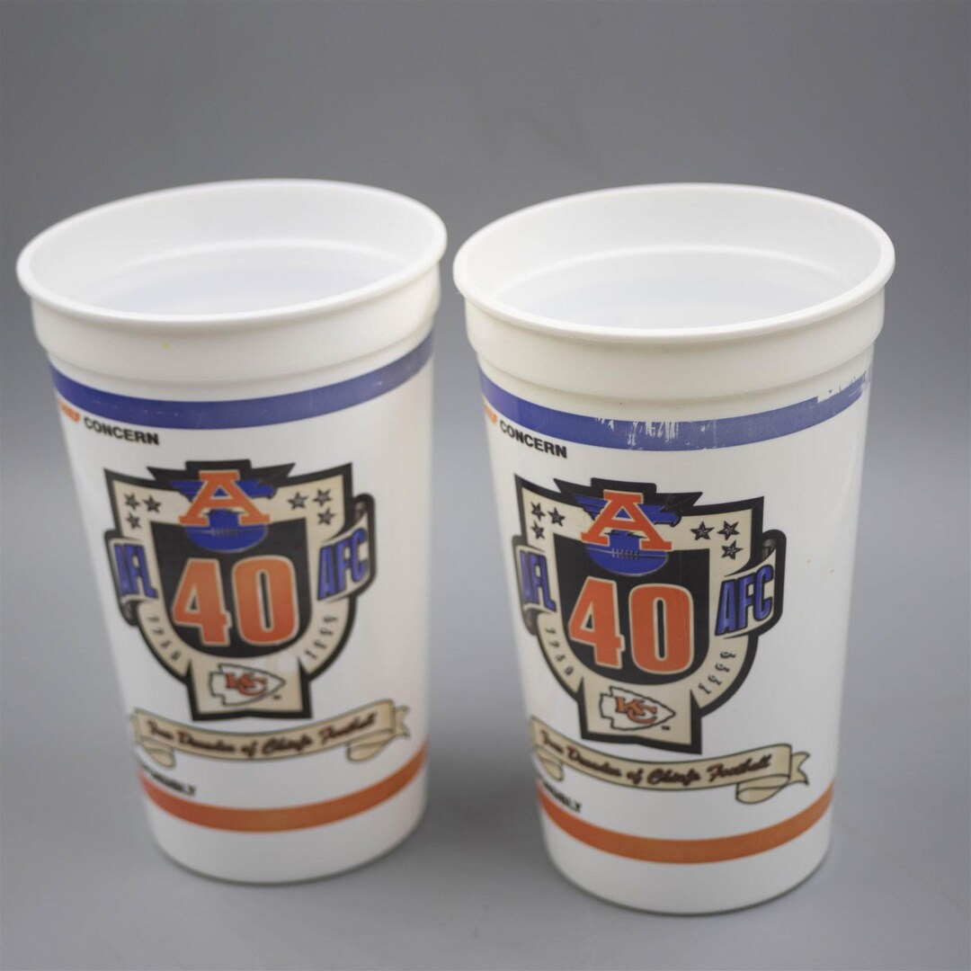 Vintage 1999 Kansas City Chiefs 40 Years Small Plastic Cups - Etsy